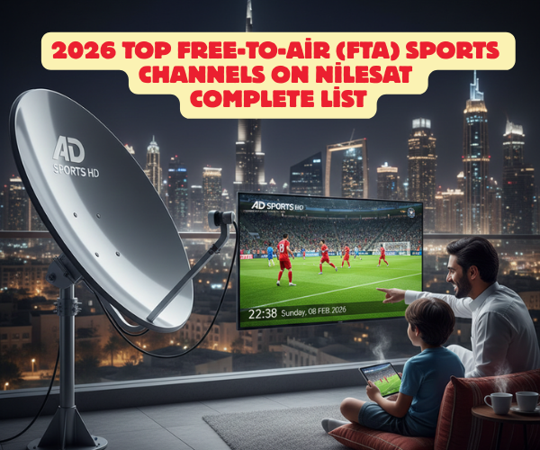 2026 Top Free-to-Air (FTA) Sports Channels on Nilesat - Satellite Frequency
