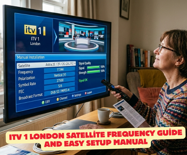 ITV 1 London Satellite Frequency Guide and Easy Setup Manual ...
